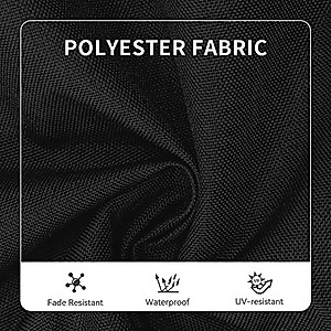 YITAHOME 3-Seat Porch Swing Outdoor Heavy Duty Patio Swing Chair with Stand Adjustable Canopy Soft Cushion for Garden, Patio, Lawn, Balcony and Deck, Black