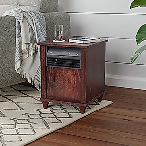 Amazon Basics Cabinet Style Space Heater, Brown Wood Grain Finish, 1500W