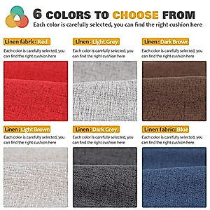 ROFIELTY Custom Bench Cushion for Bench Seat Cushion Window Seat Cushions Indoor Bench Cushions for Indoor Furniture Bench Pads Bench Pillow (Light Brown,31x12x3inch)