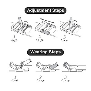 GOLDEN HOUR Men’s Watch Fashion Sport Quartz Analog Mesh Stainless Steel Waterproof Chronograph Watches, Auto Date in Blue Hands, Color: Black