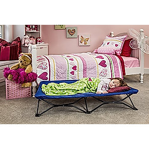 Regalo My Cot Portable Toddler Bed, Includes Fitted Sheet, Royal Blue , 48x24x9 Inch (Pack of 1)