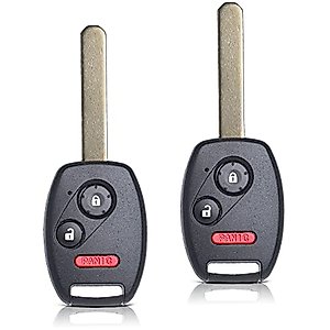 Key Fob Remote Replacement Fits Honda CR-V 2007 2008 2009 2010 2011 2012 2013/CR-Z 2011-2014 2015/Fit/Insight/Accord Coupe/Crosstour MLBHLIK-1T Keyless Entry Remote Control 35111-SWA-306(Pack of 2)