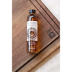 Andrew Pearce Premium Walnut Wood Oil Bowl Conditioner 8oz - Wooden Bowl and Cutting Board Oil