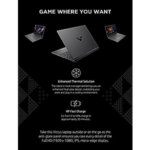 HP Victus 15 FHD IPS Premium Gaming Laptop, NVIDIA GeForce RTX 3050, 12th Gen Intel 12-Core i5-12500H(Beat i7-11370H), Backlit KB, Enhanced Thermals, Windows 11 Home (20GB|1024GB SSD)