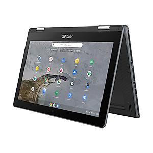 Asus Chromebook Flip C214 C214MA-YZ02T-S 11.6" Touchscreen Rugged Chromebook - HD - 1366 x 768 - Intel Celeron N4020 Dual-core (2 Core) 1.10 GHz - 4 GB RAM - 32 GB Flash Memory - Dark Gray, Black