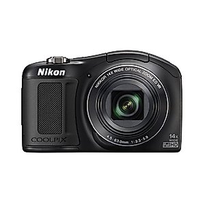Nikon COOLPIX L620 18.1 MP CMOS Digital Camera with 14x Zoom Lens and Full 1080p HD Video (Black) (OLD MODEL)