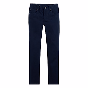 Levi's Boys' Little 511 Slim Fit Uniform Pants, Dress Blues, 5