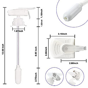 2 Pack Electric Drink Dispenser, Drink Despenseror For Fridge, Milk Gallon Pump Dispenser, Kids Drink Tap Dispenser, Drink Dispenser For Milk, Milk Despenseror Gallon For Home Kitchen, Outdoor, Party