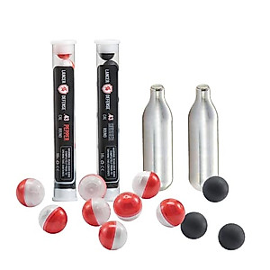 Lancer Tactical Defense Ball 0.43 Cal for Self Defense Includes Pepper Projectile, Rubber Ball, and Cartridges, for Use in All Pepper Projectile Launchers in 0.43 Cal, Pack of 8 Each