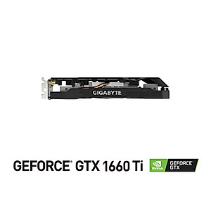 GIGABYTE GeForce GTX 1660 Ti OC 6G 192-bit GDDR6 DisplayPort 1.4 HDMI 2.0B with Windforce 2X Cooling System Graphic Cards- Gv-N166TOC-6GD