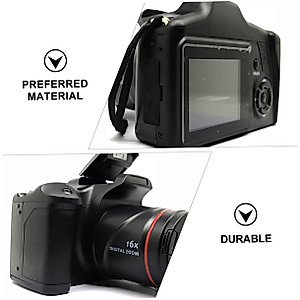 KJHBV Camera Professional Camera 4k Digital Camera Professional Video Camera Small Camera Digital Camera with Digital Zoom Polorod Camera 16x Black Foreign Trade Video Recorder Abs