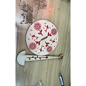 Wooden Wrist Yarn Holder,Portable Wrist Yarn Holder,Wooden Twirling Mechanism Spinning Needles for Knitting Crocheting Presents for Craft Lovers (E)