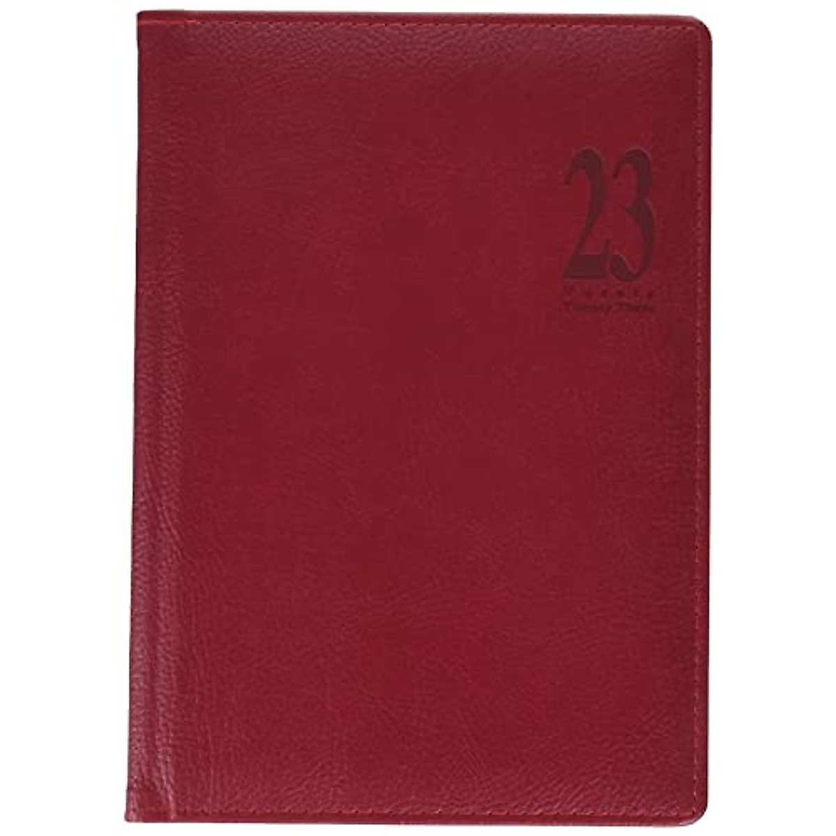 LETTS Milano Weekly Planner, A5 Size, 12 Months, January to December, 2023, Week-to-View with Appointments, 8.25" x 5.875", Red (CTO3XURD-23)