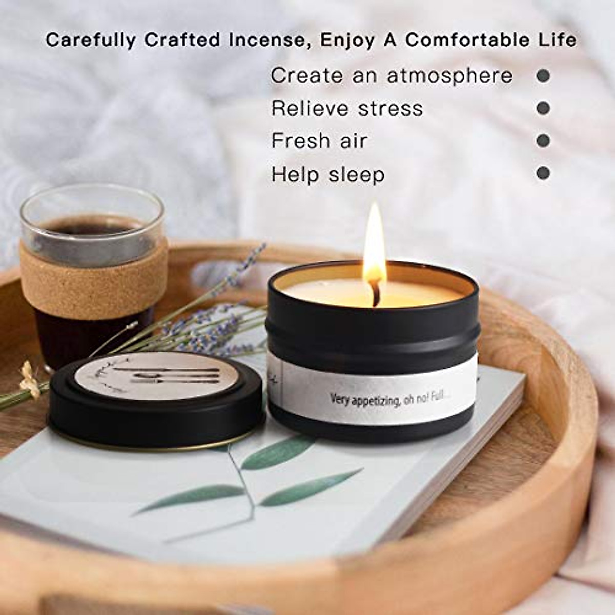 Scented Candles Gifts Set, 6 Pack Candle Set for Men,150 h Long Lasting Soy Candle, Candles Gifts for Women, Birthday Anniversary Housewarming Gift, Stress Relief & Relax Body