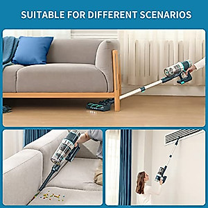 Belife Cordless Vacuum Cleaner, 22Kpa Stick Vacuum, Max 45mins Runtime, 380W Brushless Motor, 7-Cell 2500mAh Battery, LED Touch Screen, Lightweight Handheld Vacuum for Hard Floor Carpet Pet Hair