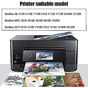 ICOMJET Compatible Toner Cartridge Replacement for Brother TN1060 TN-1060 Work for Brother HL-1110 HL-1110E HL-1112 MFC-1810 MFC-1810E MFC-1910W DCP-1510 DCP-1512 DCP-1610W (4BLACK)