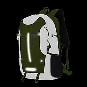 Reflective Motorcycle Backpack. Lightweight 35L sport Backpack for motorcycle, bike or scooter riders, a perfect commuter essential (lime backpack)