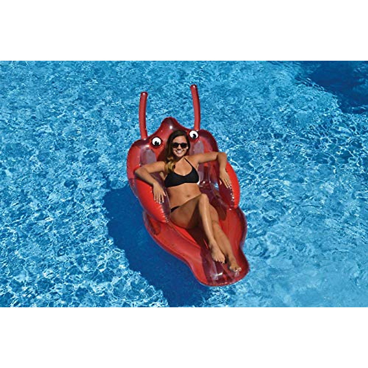 Swimline Swimming Pool Rideable Giant Inflatable Lobster Float Lounger (2 Pack)