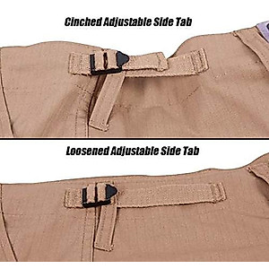 LAPG BDU Pants for Men, 6 Pocket Design BDU Tactical Cargo Pants, Lightweight Cotton Rip-Stop Fabric Pants, Charcoal, Medium/Regular