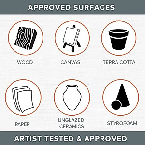 DecoArt Acrylic 2 oz 12 Count Brights Craft Paint Value Pack, 2 Fl Oz (Pack of 12), 24 Oz