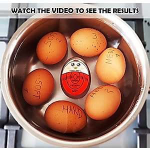 NobleEgg Egg Timer Pro | Soft Hard Boiled Egg Timer That Changes Color When Done | No BPA, Certified