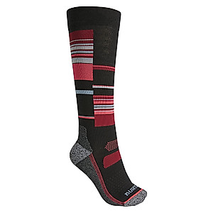 Burton Women's Performance Ultralight Sock, Stripes, SmallMedium