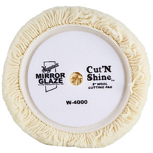 Meguiar's W4000 Cut N' Shine 8" Wool Buffing Pad