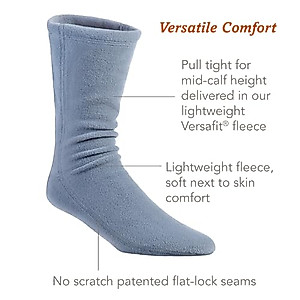 Acorn Mens and Womens Versafit Fleece Sock: Super Soft & Ultra-Warm, Mid-Calf Height, Flat-Flock Seams
