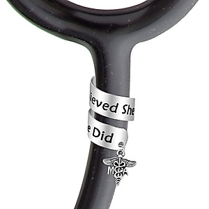 Zuo Bao MA Stethoscope ID Medical Assistant Gift she believe she could so she did Stethoscope ID Graduation Gifts for Student (MA-2)