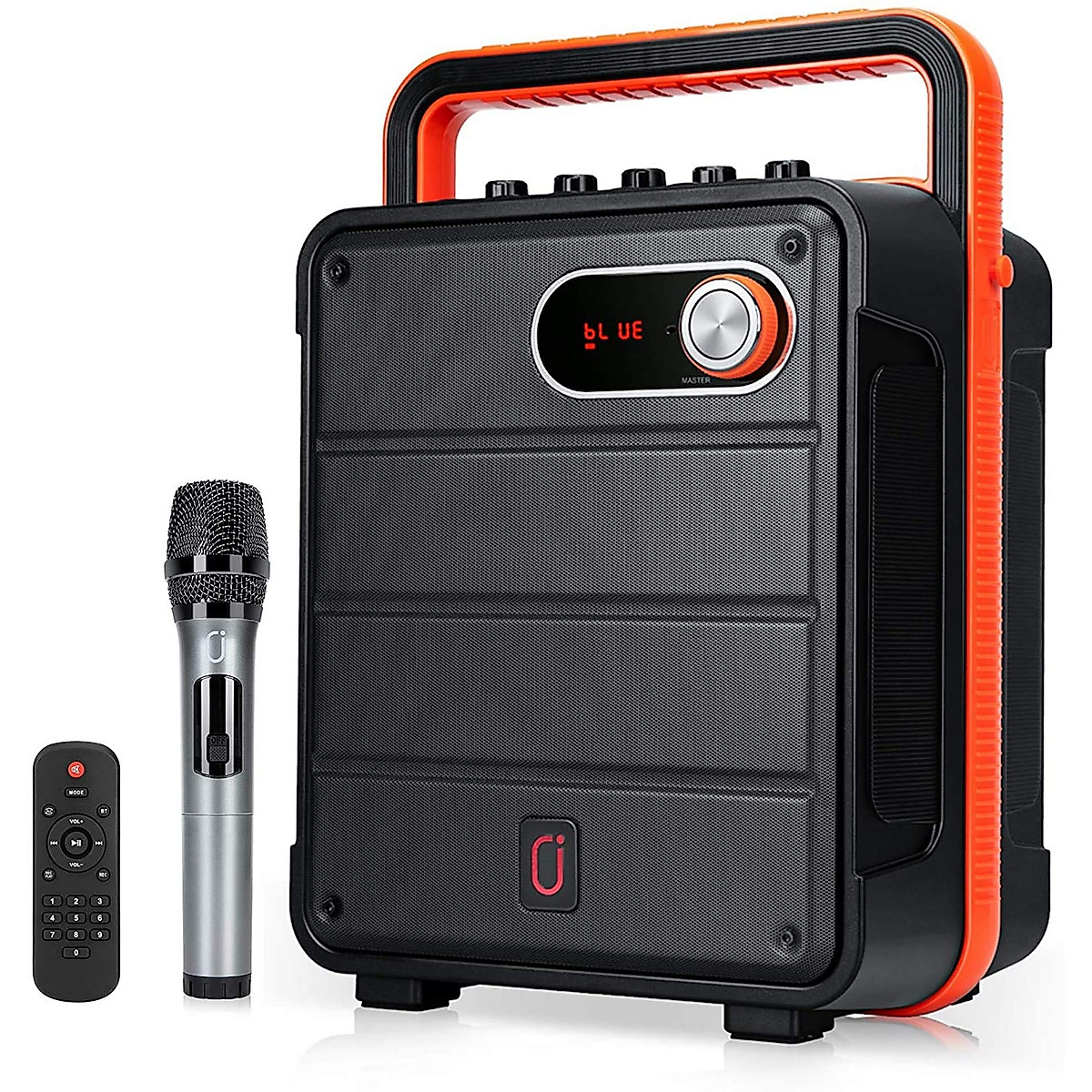 JYX Portable Bluetooth Karaoke Machine, Microphone PA Speaker System with FM Radio, REC, TWS, Remote Control, Supports TF Card, USB, AUX in, for Home,Party, Event