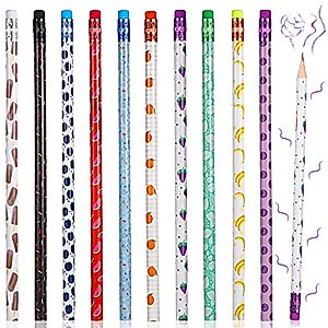 Outus 60 Pieces Scented Pencils for Kids Scented Pencils Bulk HB Graphite Pencil School Stationery Party Reward Supplies for Boys Men Women Girls (Natural Style)