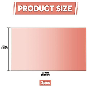 2Pcs Rose Gold Plastic Tablecloth Rose Gold Tinsel Foil Table Cover Disposable Rectangular Metallic Tablecloth Rose Gold Party Supplies Decorations for Bachelorette, Baby Shower, Wedding Table Decor