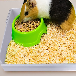 Geelin 2 Pack 26" x 13.5" Corrugated Plastic Cage Liners Base 1 x 2 Panel Size Guinea Pig Cage Liner for Guinea Pigs Hedgehogs Rabbits Applied with C&C Cages, White