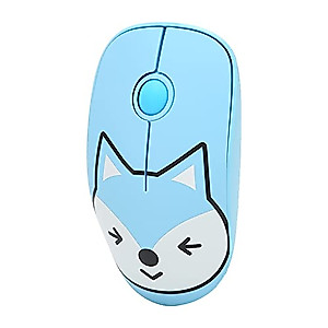 Pomya Wireless Gaming Mouse,Portable Office Mouse Computer Mouse, Smart Sleep Modes 2.4GHz Ergonomic Cherry Roller USB Mouse for Girl Gaming Mouse