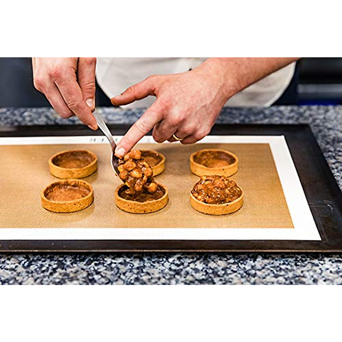 Matfer Bourgeat Exopat 11 5/8 by 16 3/8-Inch Nonstick Reinforced Silicone Reusable Baking Mat, Commercial Grade,