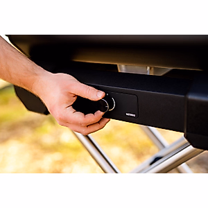 Masterbuilt® Electric Portable Charcoal Grill and Smoker with SteadyTemp Analog Temperature Control, Collapsible Cart and 200 Cooking Square Inches in Black, Model MB20040722