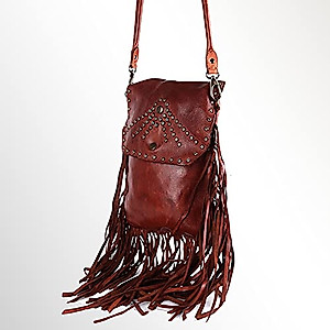 Spaghetti Western Full Grain Leather Crossbody Bag -SWC150CG | Crossbody Bag | Full Grain Leather Bag | Leather Crossbody Bag | Crossbody Bags for Women | Crossbody Purse