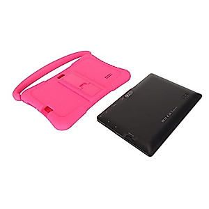 DAUERHAFT 7in Kids Tablet, 1024x600 110-240V Toddler Tablet 2GB 32GB with Protective Cover for Entertainment for Android 10 (US Plug)