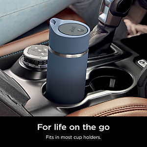 Ninja, Travel Mug, Sip Perfect 16oz, Brings Hot Drinks to Sippable Temperature in Minutes, Stainless Steel, Leak Proof, Dishwasher Safe, Metal Insulated Tumbler, Navy, DW1603NV