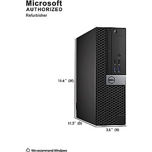 Dell OptiPlex 7040 Small Form Factor PC, Intel Quad Core i7-6700 up to 4.0GHz, 16G DDR4, 512G SSD, Windows 10 Pro 64 Bit-Multi-Language Supports English/Spanish/French (Renewed)