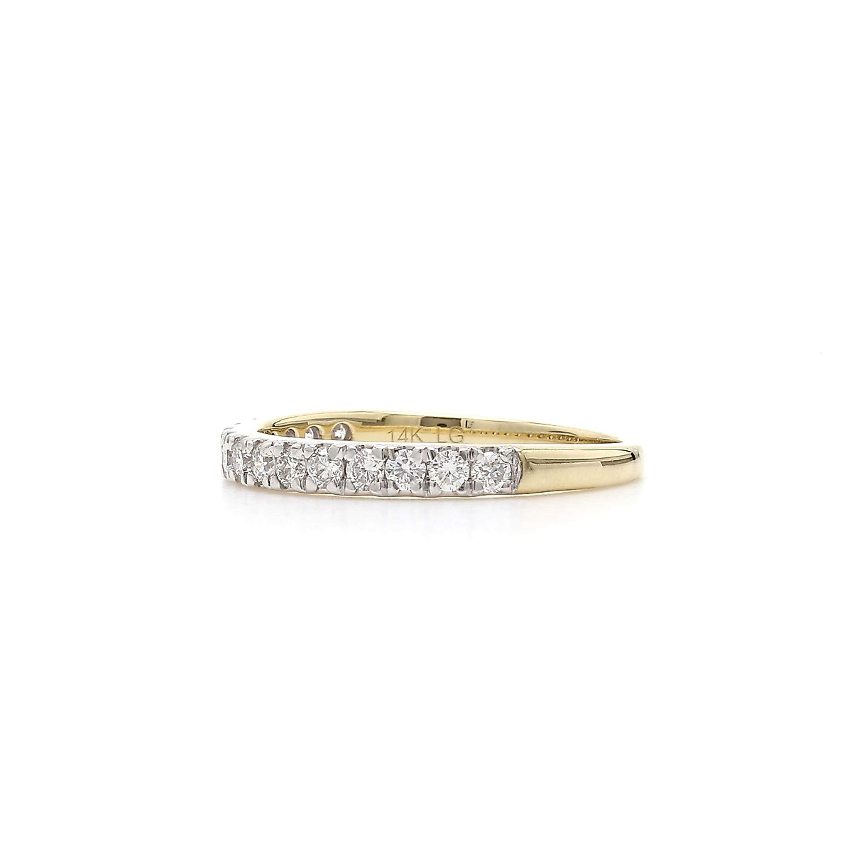 14k Yellow Gold Lab-Grown Diamond Wedding Ring Band (1/2 cttw, F-G Color, VS-SI Clarity) Size 5.5