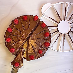 Ateco Cake Portion Marker, 10 or 12 Slices, Works for Cakes Up To 16-Inches Diameter