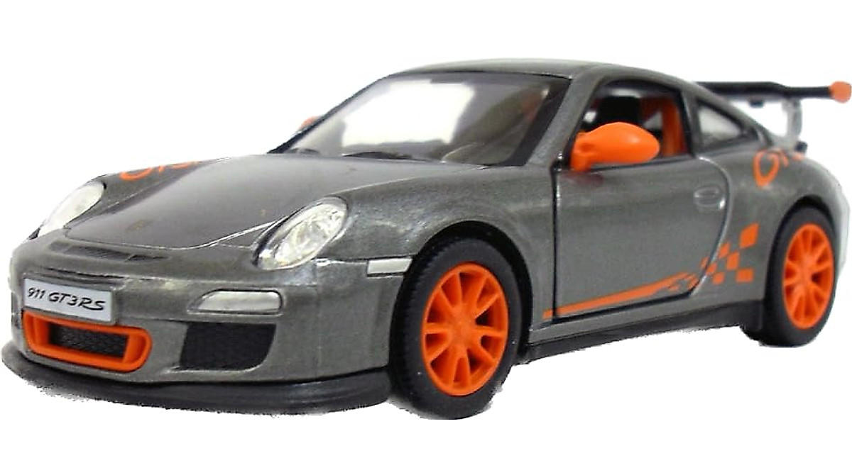 Porsche 911 GT3 RS Die-Cast Model Toy - 1:36 Scale Grey Car