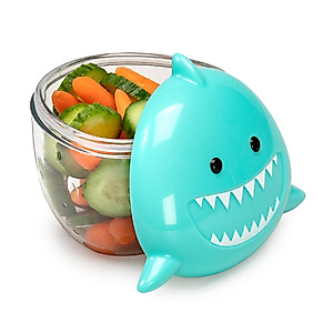 melii Animal Snack Containers for Toddlers and Kids - Airtight, Leakproof Food Storage with Shar Lid - BPA-Free, Dishwasher Safe, Ideal for Lunchboxes and On-the-Go Snacks