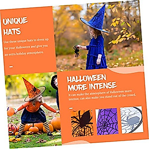 ibasenice 25 Pcs Halloween Hat Witch Costume for Women Party Hats for Kids Kids Outfits Halloween Party Costume Spider Pattern Halloween Hat Witch Costume Headbands Witches Hat Party Supply