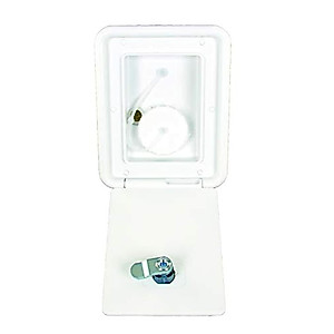 Thetford RV Camper Gravity Water Inlet Fill Hatch for 1 1/4 inch or 1 3/8 inch Connections Polar White PN 94249