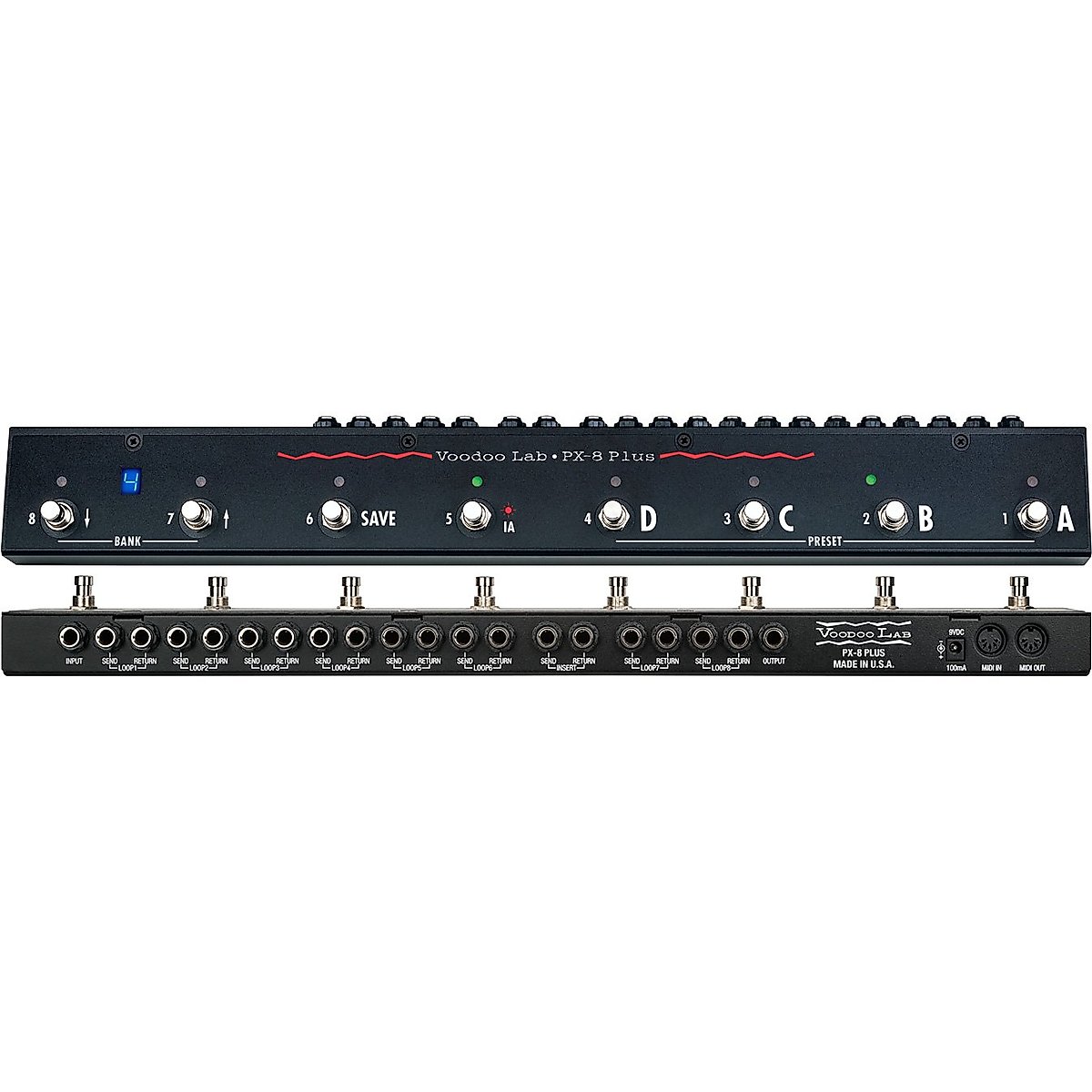 Voodoo Lab PX-8 PLUS True Bypass Programmable Pedal Switcher