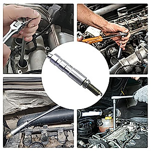 LOGOL 14mm Swivel Magnetic Spark Plug Socket,3/8-Inch Drive x 12" Total Length,12-Point Thin Wall Socket With Enhanced Magnetic Design for BMW,Mini,Nissan and More