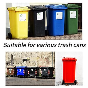 SPMKTQK Trash Can Lock, 4Pcs Trash Can Locks for Animals-Long Lasting, Adjustable Garbage Can Lid Locks for Outside Squirrel, Bear Proof Trash Can Lid Lock, Garbage Can Locks for Various Bins (4)