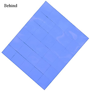 SIXQJZML 30Pcs 15x15x1mm Soft Silicone Thermal Conductive Pads Heatsink IC Chipset Northbridge for CPU GPU Heatsink